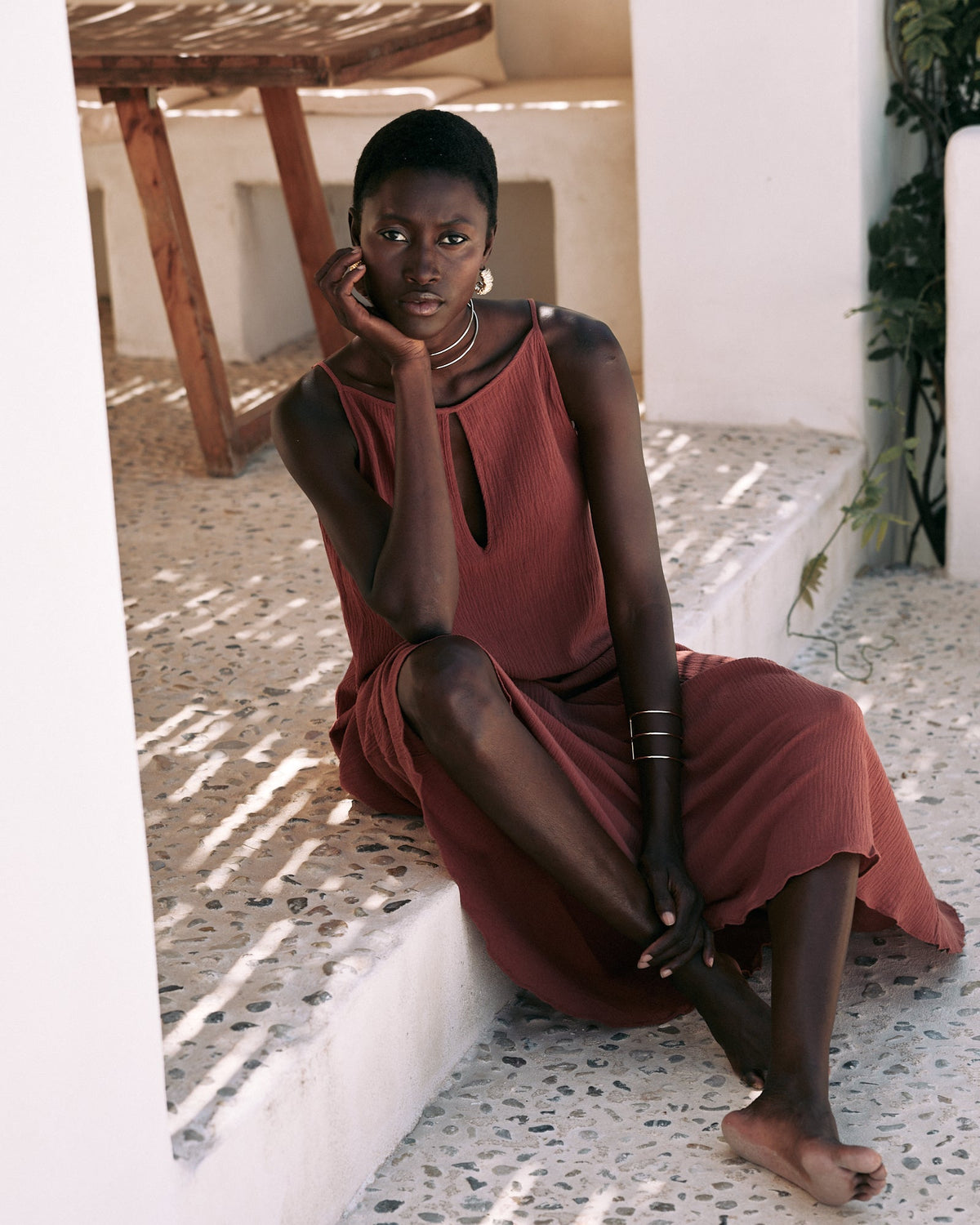 Vestido Saona Teja · Playa · – Bruna
